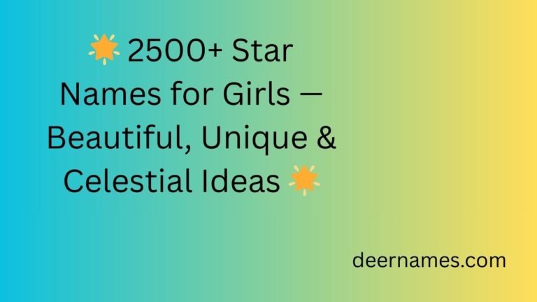 🌟 2500+ Star Names for Girls — Beautiful, Unique & Celestial Ideas 🌟 ...