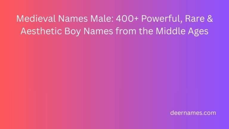 Medieval Names Male: 400+ Powerful, Rare & Aesthetic Boy Names from the ...