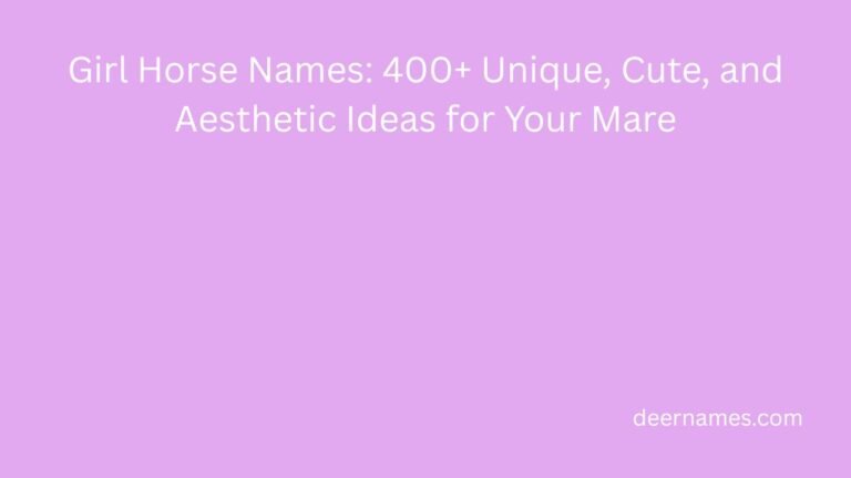 Girl Horse Names: 400+ Unique, Cute, and Aesthetic Ideas for Your Mare ...