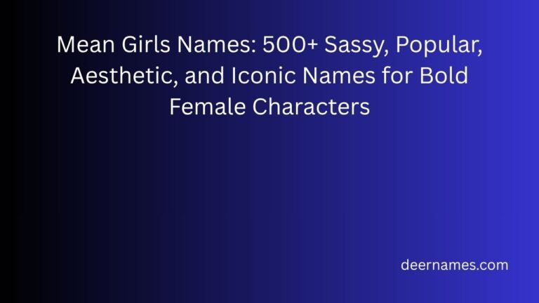 Mean Girls Names: 500+ Sassy, Popular, Aesthetic, and Iconic Names for ...